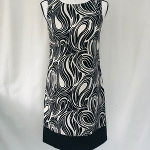 AB Studio | Dresses | Ab Studio Black White Paisley Sleeveless Dress 4 ...